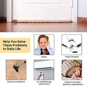 SWISSELITE 36 Inch Door Draft Blocker,Under Door Draft Stopper for Bottom of Doors,Sound Proof Reduce Noise Stopper