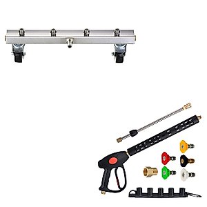 M MINGLE Pressure Washer Undercarriage Cleaner, Pressure Washer Gun with Extension Wand, 5 Nozzle Tips