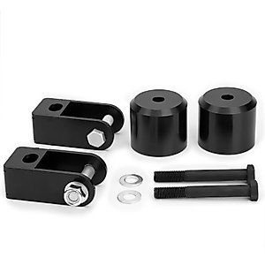 dynofit 2.5" Leveling Lift Kit for 2005-2020 F-250 F350 Super Duty(4WD),2.5 Inch Solid Front Struct Spacers+Shock Extenders for 05-20 Heavy Duty(HD) F250 350 Coil Spring Suspension