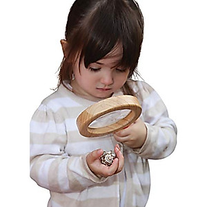 TickiT-72225 Wooden Hand Lens - Magnifying Lens for Toddlers & Children - Wooden Magnifier