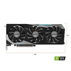 Gigabyte GeForce RTX 3060 Ti Gaming OC PRO 8G Graphics Card, 3X WINDFORCE Fans, 8GB 256-Bit GDDR6, GV-N306TGAMINGOC PRO-8GD Video Card