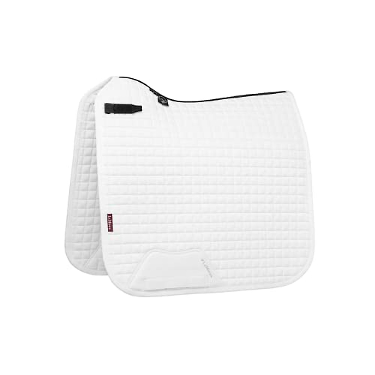 LeMieux Dressage Cotton Square Saddle Pad - English Saddle Pads for Horses - Equestrian Riding Equipment and Accessories (White - Small/Medium)