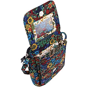 Brentano Cotton quilted small crossbody wallet purse (DESERT BLOOM)