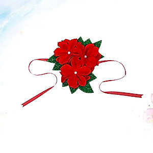 Garneck Curtain Ties Magnetic Hooks Christmas Decor Magnetic Curtains Curtain Buckle Tie Back Hooks Miniature Poinsettias Red Fasteners Pendant Hook up Window Curtain Frame Tassel Trim