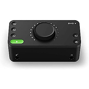 Audient EVO Start Recording Bundle with EVO 4 2-In/2-Out USB Audio Interface, SR1 Condenser Mic, SR2000 Headphones, Shockmount, XLR Cable, Instrument Cable, and Austin Bazaar Polishing Cloth