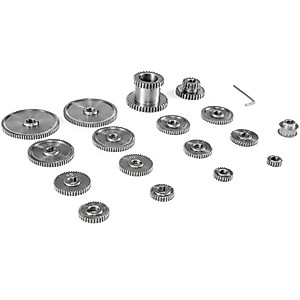 Mophorn 18pcs/Set CJ0618 Lathe Mini Lathe Gears Metal Cutting Machine Gears Lathe Gears Metal Exchange Gear (18pcs/Set)