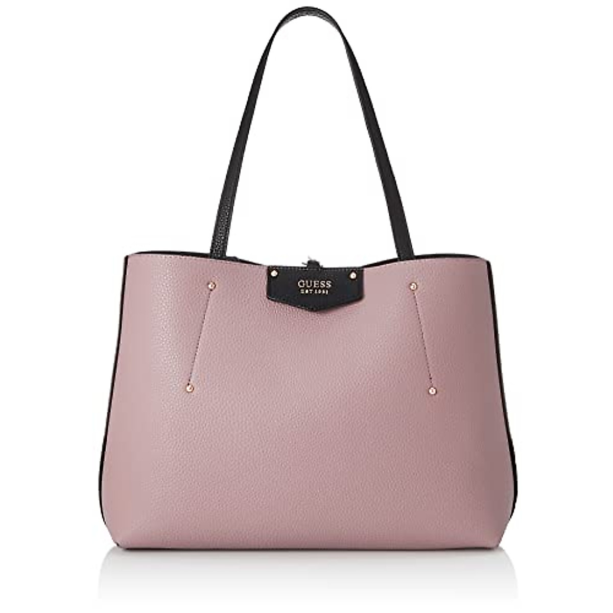 GUESS Womens Eco Brenton Tote Shoulder Bag, Black, One Size US