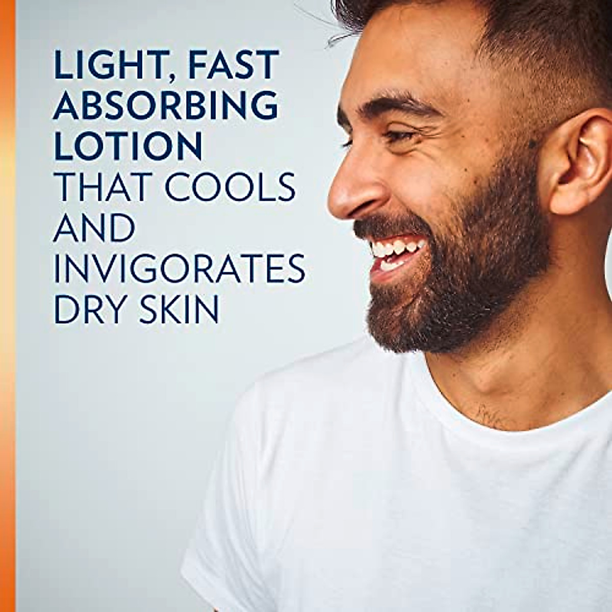 Vaseline Men Cooling Hydration 3-in-1 Face, Hands & Body Lotion for Men for Dry Skin with Menthol & Ultra-Hydrating Lipids 20.3 oz, Pack of 4