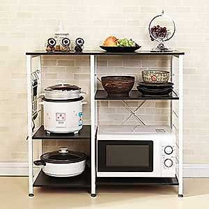soges Shelf, Kitchen, 3 Shelves, Multifunctional, Black