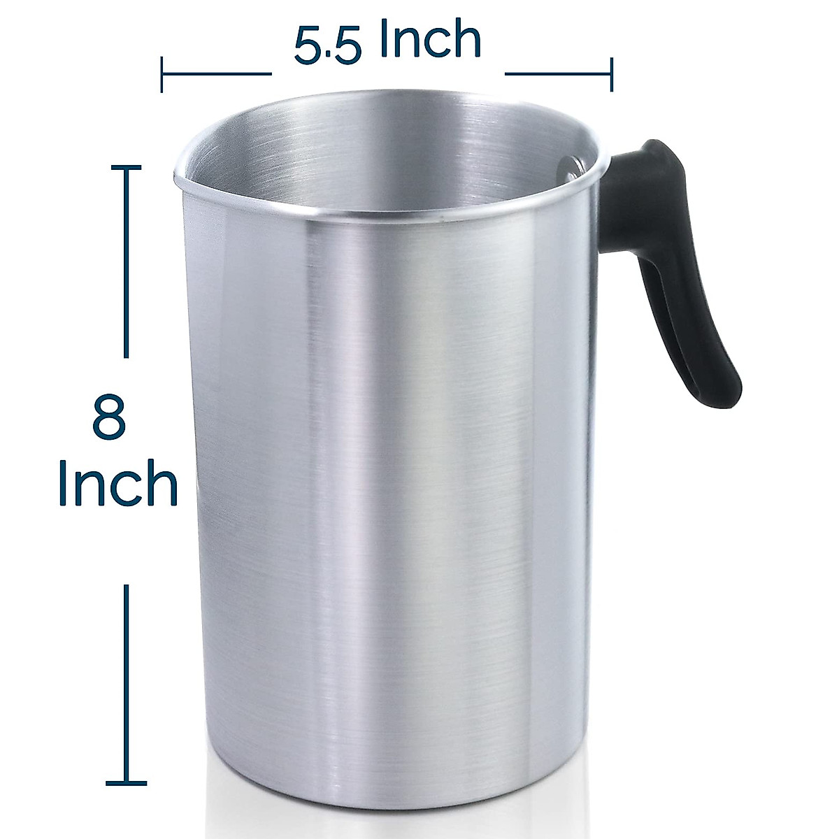 Aroparc Candle Making Pouring Pot 88oz, Large Double Boiler Wax Melting Pot, Dripless Pouring Pitcher Soy Wax Melter