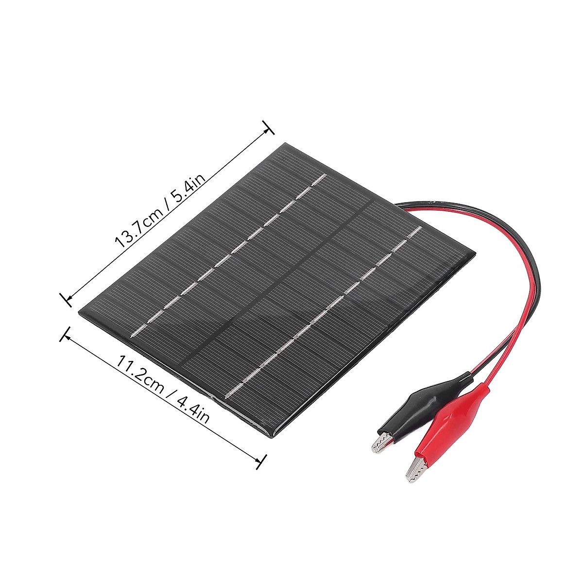 Polysilicon Solar Panel 2W 12V Windproof High Conversion Efficiency Solar Panel Charger for for Solar Water Pumps, Solar Lawn Lights