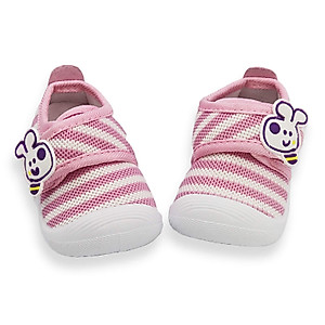 WILLFUN Toddler Squeaky Shoes Baby Boy Girl First-Walking Sneakers Infant Soft Sole Little Kid Trainers for 0-3-Year-old First Walkers(5 Toddler)