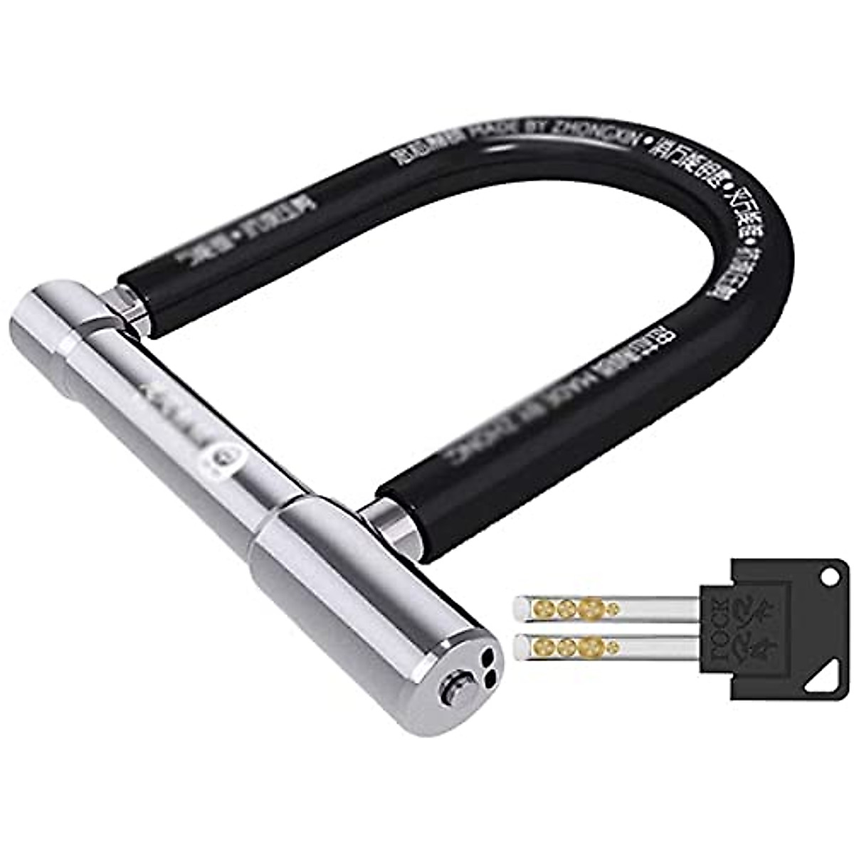 VIGAT Bicycle Anti-Theft Lock Anti-Hydraulic Shear Universal, Precision Cast Stainless Steel, with 3 Keys