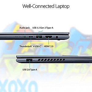 ASUS Vivobook S 14 Flip 14” FHD Touch Display, Intel Core i5-12500H CPU, 8GB DDR4 RAM, 512GB SSD, NumberPad, Thunderbolt 4, Windows 11 Home, Quiet Blue, TP3402ZA-DB51T