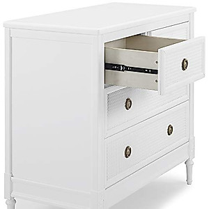 Delta Children Madeline 4 Drawer, Dresser w/Changing Top, White