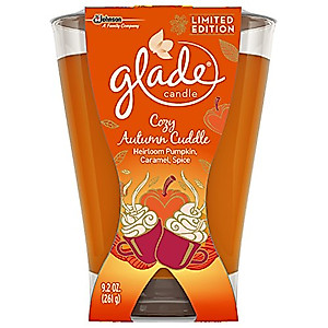 Glade Candle Jar, Air Freshener, Cozy Autumn Cuddle, 9.2 Oz