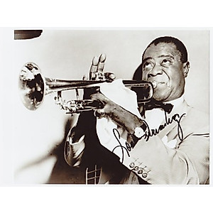 Kirkland Signature Louis Armstrong 8 X 10 Photo Autograph on Glossy Photo Paper