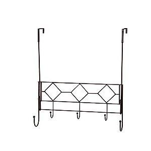 Zenna Home 3-Piece Bath in a Box Spacesaver, Door Hook and Toilet Paper Holder, Bronze