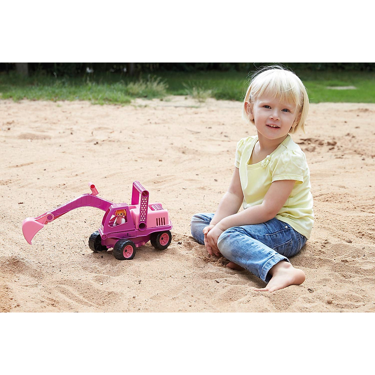 Lena Eco Active Princess Pink Toy Excavator Truck is a Eco Friendly BPA and Phthalates Free Toy Manufactured from Premium Grade Resin and Wood