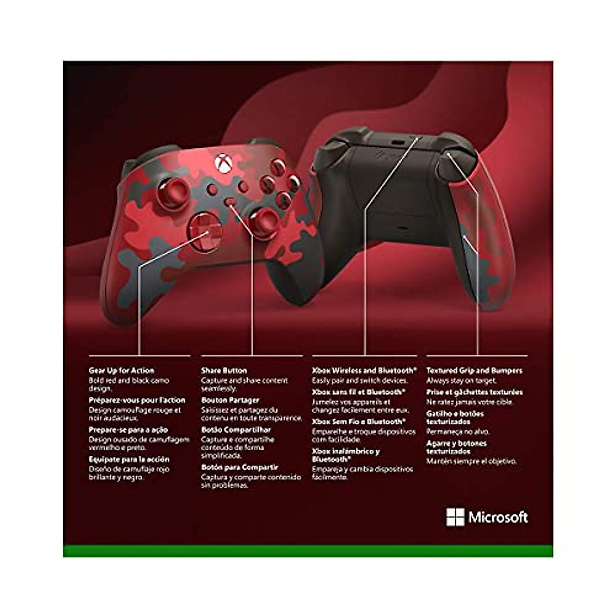 Xbox Wireless Controller - Daystrike Camo Xbox One (Bulk Packaging) (Renewed)