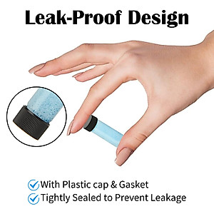 100Pcs 5ml Glass Vials with Screw Caps Small Bottles for Liquids,Small Liquid Sample Vial, for Oil Sample Aromatherapy Fragrance Vials Lightweight Perfume Travel