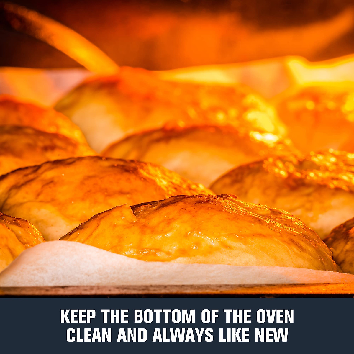 Oven Liners for Bottom of Oven, 2 Pack Large Thick Heavy Duty Non-Stick Oven Mat Set, 15.74"x 23.62" BPA and PFOA Free Oven Floor Protector Liner, Kitchen Friendly Cooking Accessory