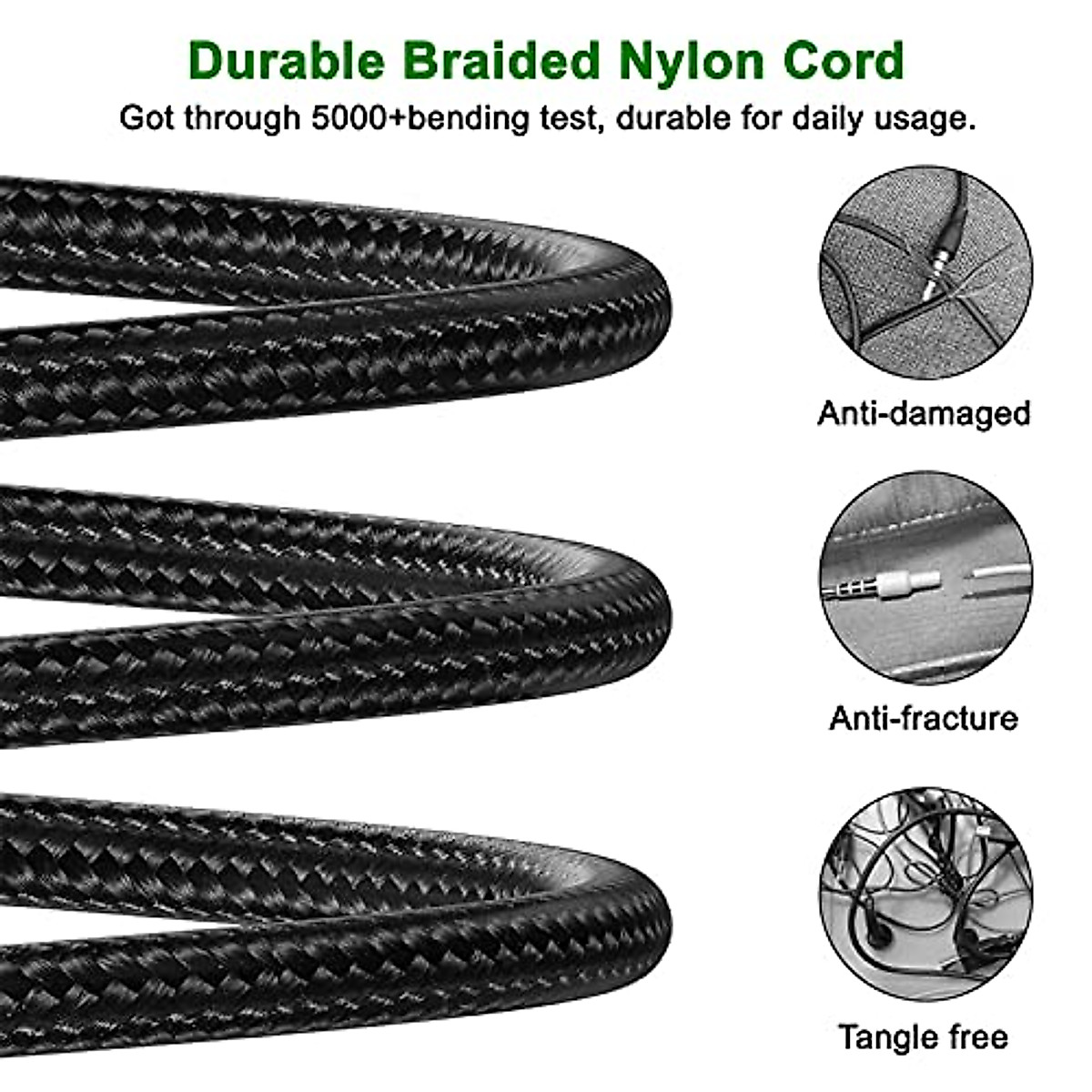 Slowbull 3 Pack wired Earbuds,In-ear headphones with microphone，Wired Earphones with sound insulation,High-definition, pure sound, suitable for smart phone, Android,iPod、iPad、 PC and other 3.5mm jacks