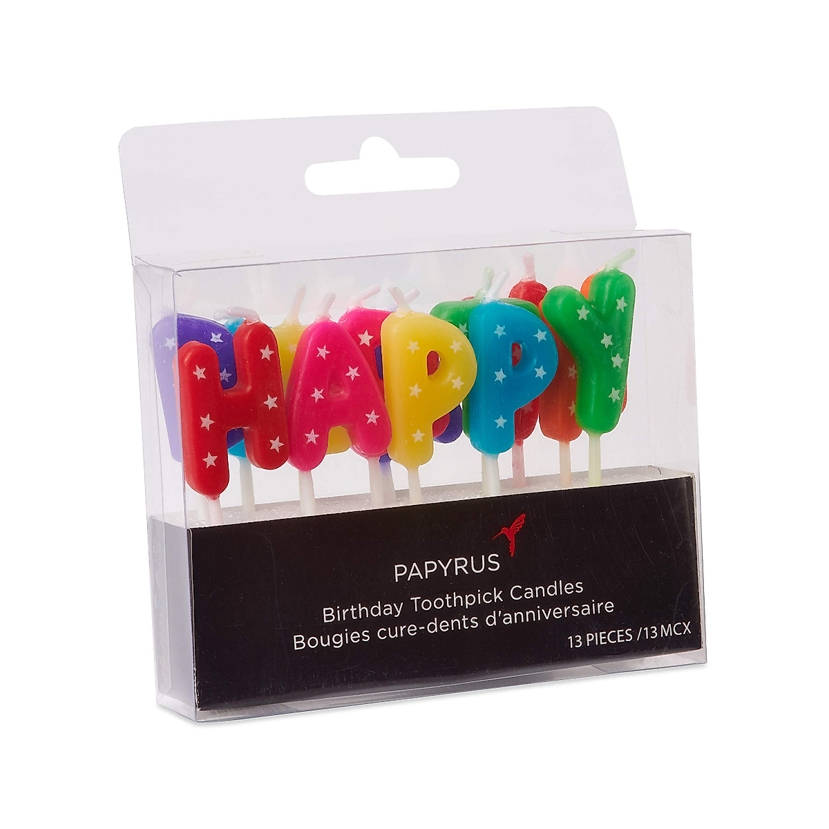 Papyrus Birthday Candles, Happy Birthday Toothpicks (13-Count)
