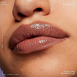 NYX PROFESSIONAL MAKEUP Butter Gloss Brown Sugar, Non-Sticky Lip Gloss - Butterscotch (Neutral Light Brown)