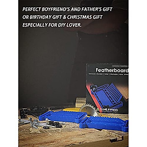 SUNLFPROD 2023 Upgrade Featherboard Safety Device Stackable Feather board for Most Standard 3/4", 5/8" & 3/8" Miter Slots, Miter Track, T-Slots, T-Track on Table saws, Router Tables & Band Saw