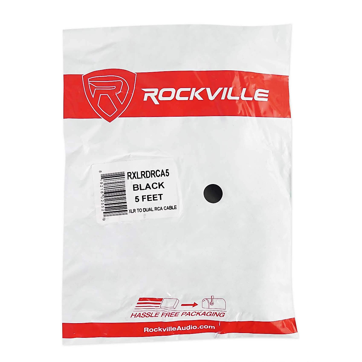 ROCKVILLE RXLRDRCA5 5' Ft. XLR to Dual RCA Pro Audio Cable 100% Copper