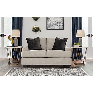 Signature Design by Ashley Vayda Contemporary Loveseat for Living Room, Beige