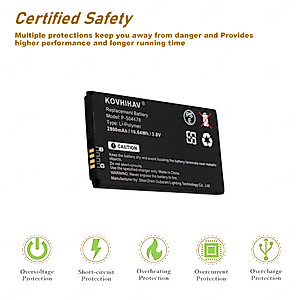 Replacement Battery for ADT Command Secondary Color Touchscreen Keypad,fits P-504478 2800mAh 3.8V
