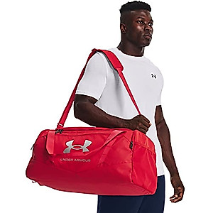 Under Armour Adult Undeniable 5.0 Duffle , Red (600)/Metallic Silver , Medium