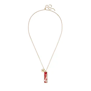 DEMDACO + ArtLifting Original Art Floral Stripes Faith Pendant Necklace