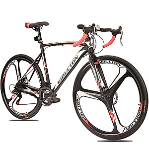 EUROBIKE Road Bike,21 Speed Bicycle with Disc Brake,700C Wheels Road Bikes for Men or Women,49cm/54cm Frame for Adult Cycling Bicycle…(3 Spoke Wheel, 54cm)