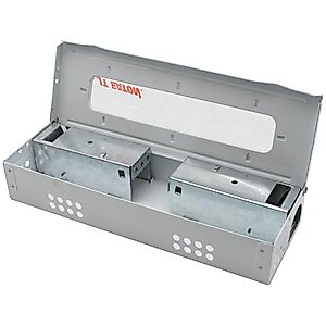 JT Eaton 423CL-WH Little Pete Slim Multi Catch Mouse Trap with Clear Lid and White Powder Coat, No Bait Needed, Pack of 12