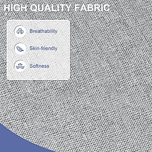 Crestlive Products Outdoor Chaise Lounge Cushion, Outdoor Lounge Chair Cushion for Patio Furniture, Lawn, Pool, 72''L x 21''W (Gray)