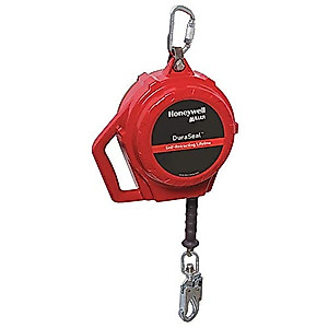 Self Retracting Lifeline, 50 ft, 420 lb Weight Capacity, Red