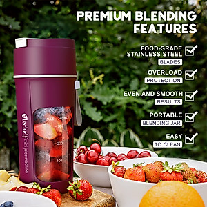 Portable Blender, Mini Blender For Shakes and Smoothies, Personal Blender USB Rechargeable