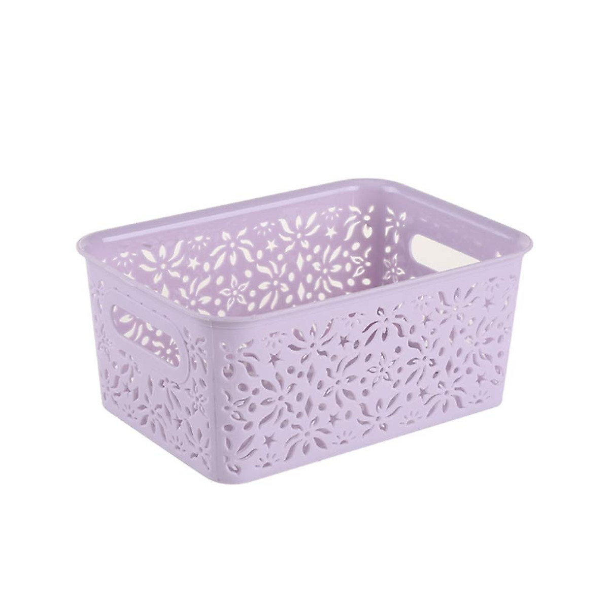 Cabilock Box Hollow Storage Basket Cabinet Storage Basket Catch All Basket Stackable Storage Drawers Closet Drawers Stackable Drawers Storage Bins Storage Container Purple Organizer Panties