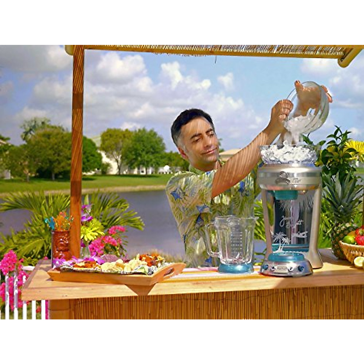 Margaritaville Jimmy Buffet Signature Edition Frozen Concoction Maker, DM1946, Metallic