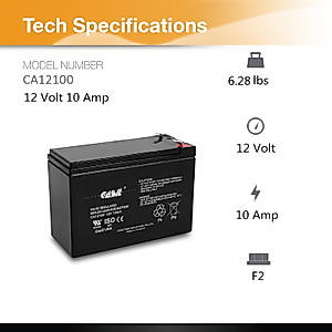 Casil 12v 10ah Replacement Battery Compatible with Ritar RT12100