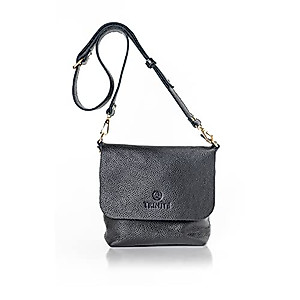 TRINITÉ Full Grain Genuine Leather Womens' Crossbody Handbag/Tote/Shoulder Bag/Satchel Ladies Purse | 2 Straps (Small)|