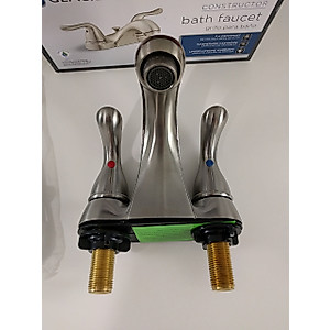 Glacier Bay Constructor Bath Faucet Brushed Nickel