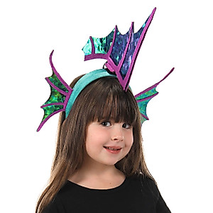 Seahorse Shimmer Sparkle Fin Headband - Velvet Fabric with Felt Wings, Lightweight and Comfortable