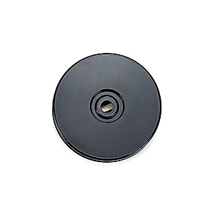 Wealrit 4 pcs Diameter 3 Inch Black Acrylic Lazy Susan,Acrylic Ball Bearing Rotating Tray,Revolving Display Base for Displaying Decorating