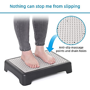 Wefaner Platform Step Safety Step Non-Slip Indoor and Outdoor Large Size Mobility Step Stools,Portable Step Riser, Anti-Fall Safety Platform for The Elderly. High Rise Stairs