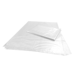Infinite Pack 100 CT 16" x 20 inches 1 Mil Clear Plastic Flat Open Poly Bags Great for Proofing Bread, Dough, Storage, Packaging and More