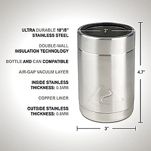 Ozark Trail 12 Ounce Double Wall Can Cooler Cup With Silver Lid